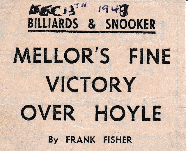 NEWSPAPER HEADLINES – Jack Mellor